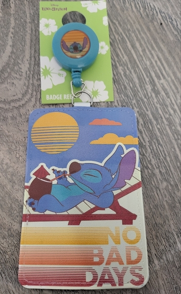 Disney | Accessories | Disneys Lilo And Stitch Stitch No Bad Days Id ...